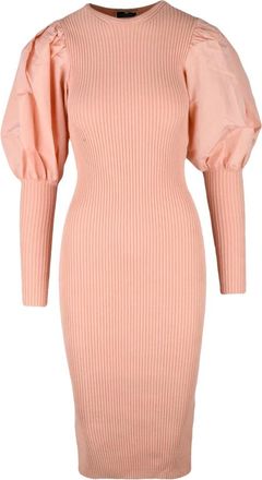 Elisabetta Franchi Femme, Robes, Rose, Taille: 40 FR Long Knitted Dress