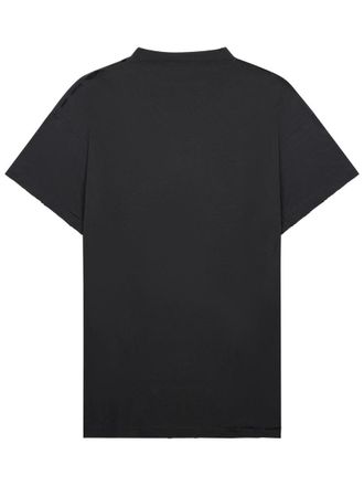 Balenciaga Printed Cotton T-Shirt - Black