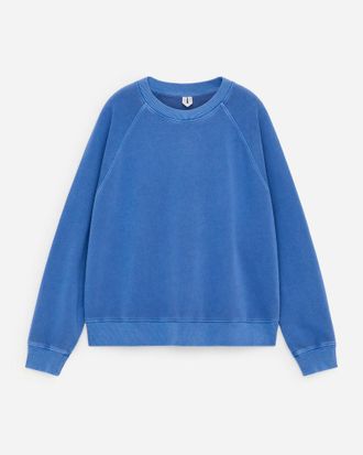 Arket Frottee-Sweatshirt -Blau