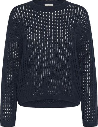 Kaffe Femme, Pulls, Bleu, Taille: 40 FR Pull à rayures Midnight Marine