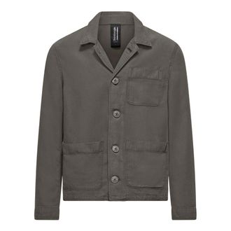 Bomboogie Homme, Vestes, Gris, Taille: XL Dobby Tencel Linen Jacket