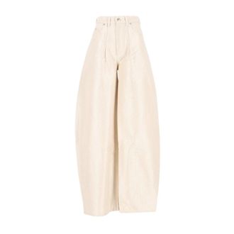 Jacquemus Wide de-N&icirc;mes Denim Hose - - Jeans - Damen - Beige - W26