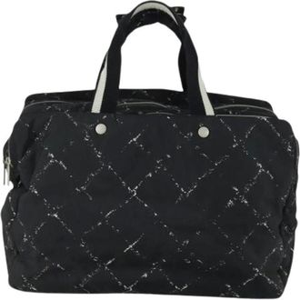 Chanel unisex, Pre-owned, Noir, Taille: ONE Size Sac Week-end en nylon Pre-owned