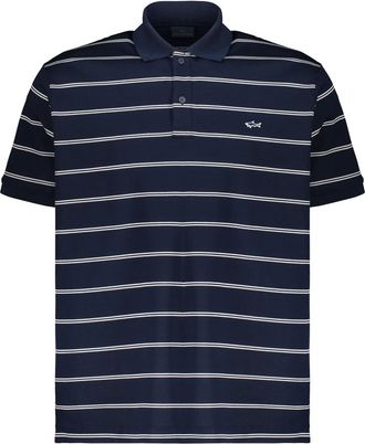 Paul & Shark Homme, Tops, Bleu, Taille: XL Polo Ray&eacute; avec Logo