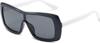 Generic Lunettes de soleil tendance couleur bonbon à grande monture pour hommes et femmes (couleur : E, taille : moyen) 2026