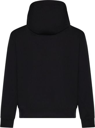 Emporio Armani Logo Cotton Hoodie - Black
