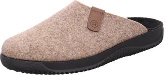 Rohde Herren Hausschuh Softfilz Pantoffel in Komfortweite Soltau-H 2782, Gr&ouml;&szlig;e:45 EU, Farbe:Beige