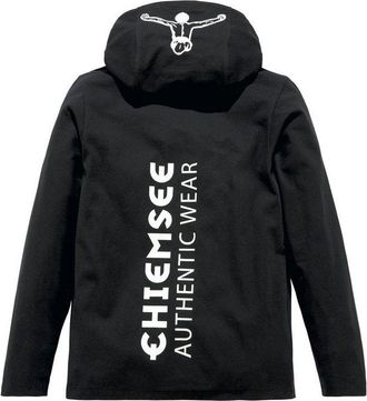 Chiemsee Kapuzenshirt Langarmshirt mit Kapuzendruck Langarm, Basic-Passform, bedruckt, aus 100% Baumwolle