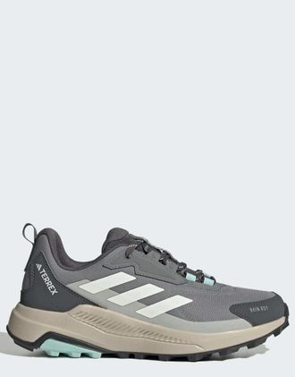 adidas Terrex anylander chaussures de randonn&eacute;e rain.rdy en gris trois / blanc cass&eacute; / gris