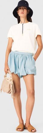 Maje T-Shirt Mit Sommerprint - Wei&szlig; - Maje