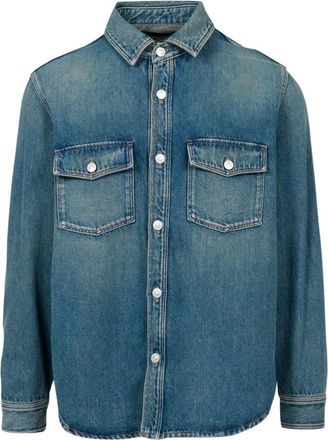 Mauro Grifoni Homme, Chemises, Bleu, Taille: XL Chemise en jean