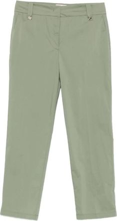 Liu Jo Femme, Pantalons, Vert, Taille: 38 FR Cropped Pantalons