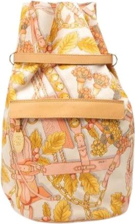 Loewe Pre-owned Canvas Backpack - - Pre-owned - Damen - Beige - ONE SIZE
