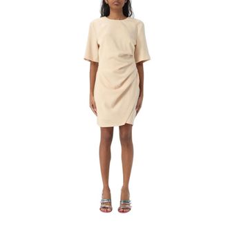 Aniye By Multicolor Crepe Casual Dress - Femme - Robes - Beige - Taille: 36 FR