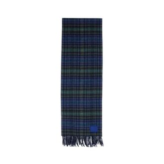 Paul Smith Wollschal mit Karomuster - - Accessories - Herren - Blau - ONE SIZE