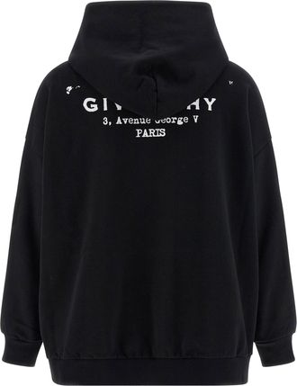 Givenchy Logo-Embroidered Cotton Hoodie - Black