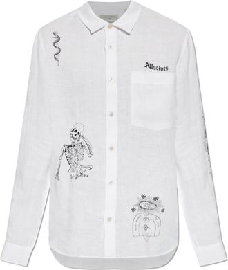 AllSaints Homme, Chemises, Blanc, Taille: S Casual Chemises