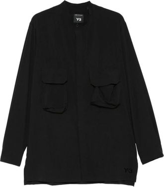 Yohji Yamamoto Femme, Blouses et Chemises, Noir, Taille: 36 FR UT Overshirt