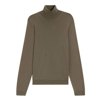 HUGO BOSS Wollpullover mit Rollkragen - - Knitwear - Herren - Gr&uuml;n - XL