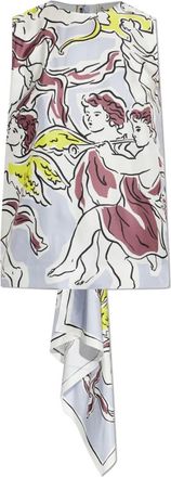 Tory Burch Femme, Tops, Multicolore, Taille: 38 FR Top en soie avec foulard