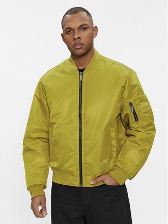 Calvin Klein Bomberjacke Hero K10K109907 Gr&uuml;n Relaxed Fit