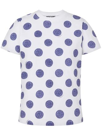 Moschino t-shirt à pois - Blanc