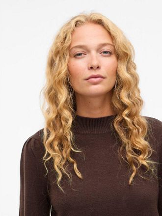 Vila Rundhalspullover VIRIL TURTLE-NK BALLOON L/S TOP - NOOS Materialmix, regular fit