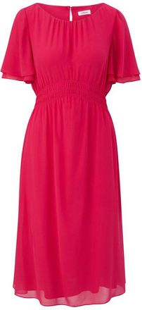 s.Oliver Midikleid Kleid Chiffonkleid mit Raffung