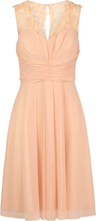 Apart Fashion Damen Chiffonkleid Kleid, Apricot, 42 EU