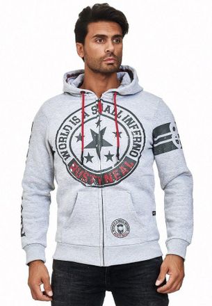 Rusty Neal Sweatjacke mit coolen Printmotiven