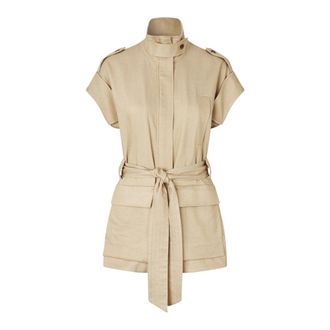 Masai Weste mit Manschetten&auml;rmeln - - Jackets - Damen - Beige - S