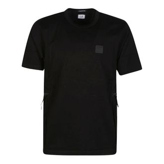 C.P. Company C.p. Company, Homme, Tops, Noir, Taille: S T-shirt en jersey merceris&eacute;