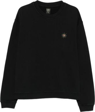 HTC Htc, Homme, Sweatshirts et sweats &agrave; capuche, Noir, Taille: M Sun Stud-Embellished SweaT-shirt