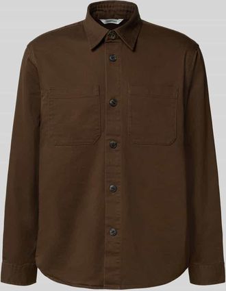 Selected Regular Fit Hemdjacke aus reiner Baumwolle Modell TRAVIS