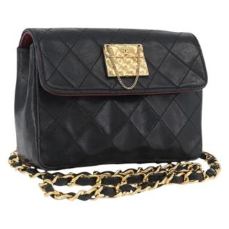 Chanel Sac &agrave; rabat carr&eacute; cc Vintage Pre-owned - Femme - Pre-owned - Noir - Taille: ONE Size