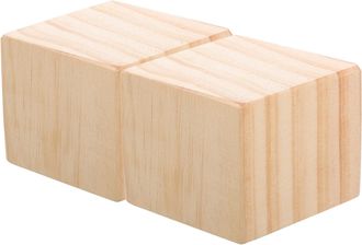 BESPORTBLE BESTYASH 2 St&uuml;ck Holz M&ouml;belf&uuml;&szlig;e 6X6X5cm Bett und Stuhlerh&ouml;hung ohne Bohren Stabile Betterh&ouml;hung f&uuml;r Sofa Tisch und Schreibtisch mit Hoher Tragf&auml;higkei
