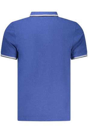 North Sails Poloshirt Herren Kurzarm-Poloshirt Blau mit Kontrastdetails