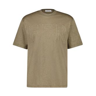 Ferragamo Overdyed T-Shirt - - Tops - Herren - Gr&uuml;n - XL