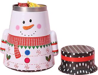 Generic Weihnachtsmann luftdicht | Weihnachtsdekorationen f&uuml;r Snacks und S&uuml;&szlig;igkeiten-T&ouml;pfe,F&uuml;r Snacks N&uuml;sse Spielzeug Socken F&uuml;ller Kinder Erwachsene Wohnkult