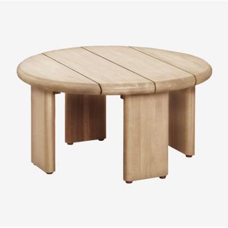 Sklum Sklum - Runder Garten-Beistelltisch &Oslash;70 cm aus Famara-Akazienholz Helles Akazienbraun