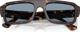 Ray-Ban unisex, Accessoires, Brun, Taille: 56 MM Flacko Lunettes de soleil