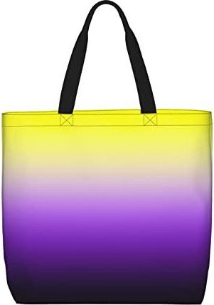 Generic Sac Fourre-Tout Fiert&eacute; Binaire Sac Biblioth&egrave;que De Grande Capacit&eacute; Pliable Sacs En Toile, Pour &Eacute;cole, Shopping, Femmes, Tous Les Jours