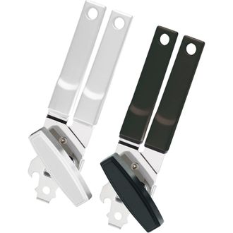 Westmark Zangendosen&ouml;ffner mit Kapsel- und Deckelheber, L&auml;nge: 18,5 cm, Stahl/Kunststoff, Sieger, Farbig sortiert: Schwarz/Silber oder Wei&szlig;/Silber, 11262270