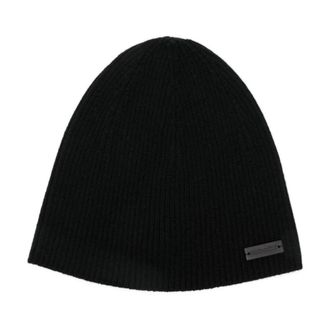Saint Laurent Gerippte Strickm&uuml;tze - - Accessories - Herren - Schwarzk - S
