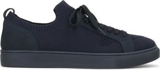 Kazar Homme, Chaussures, Bleu, Taille: 45 EU Baskets Kazar en tissu bleu marine et nubuck avec cordon de serrage fa&ccedil;on chaussette