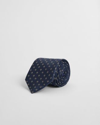 GANT Herren Foulard Print Krawatte (ONE SIZE) MARINE