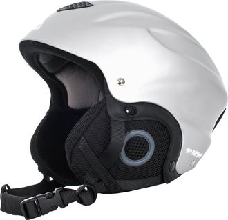 Trespass Kinder Burlin Snowboardhelm, Silber, Small (48-52 cm )