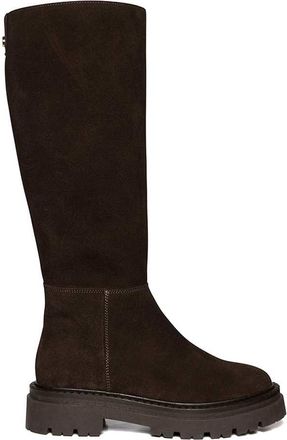 Steve Madden Kaja - Bottes chunky hauteur genou en daim - Marron