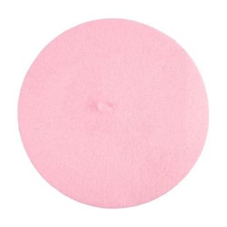 Generic Wool Beret Chapeau French Chapeaux Mode Femmes Beret Casquettes pour Femmes Filles Femmes B&eacute;ret Jaune Moutarde, Rose, M