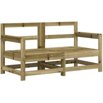 vidaXL Garten-Ecksofas 2 Stk. Kiefernholz Impr&auml;gniert vidaXL